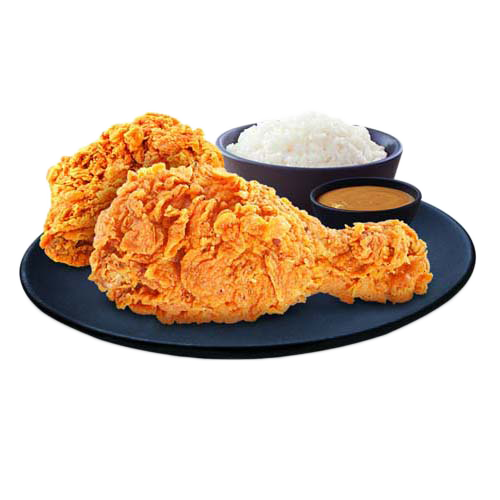 2-pc Fried Chicken With Rice (solo) | Wendy's Philippines